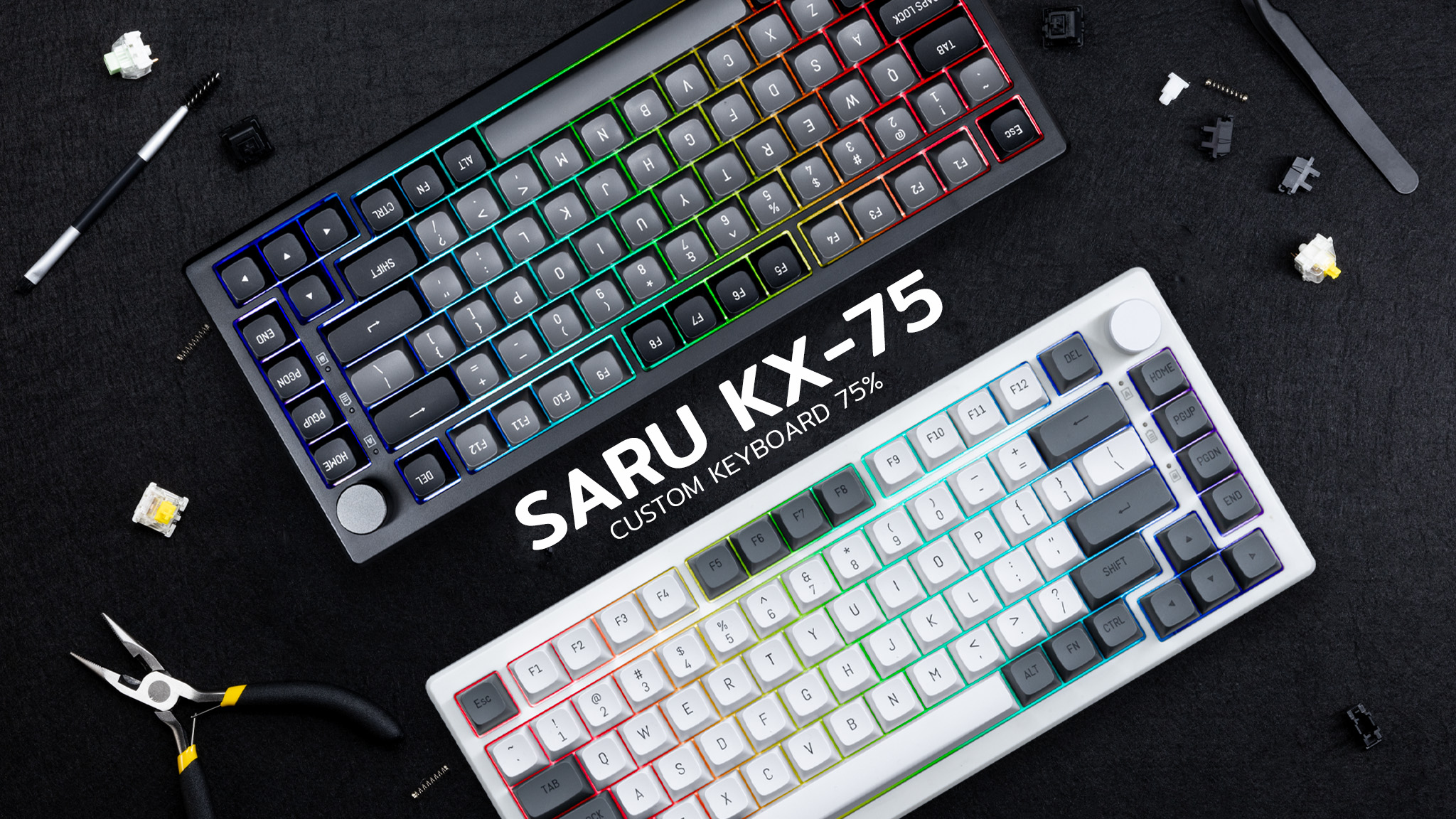 Saruspace คีย์บอร์ดแมคคานิคอลดีไซน์เรียบหรู ปุ่มถึง 83 ปุ่ม