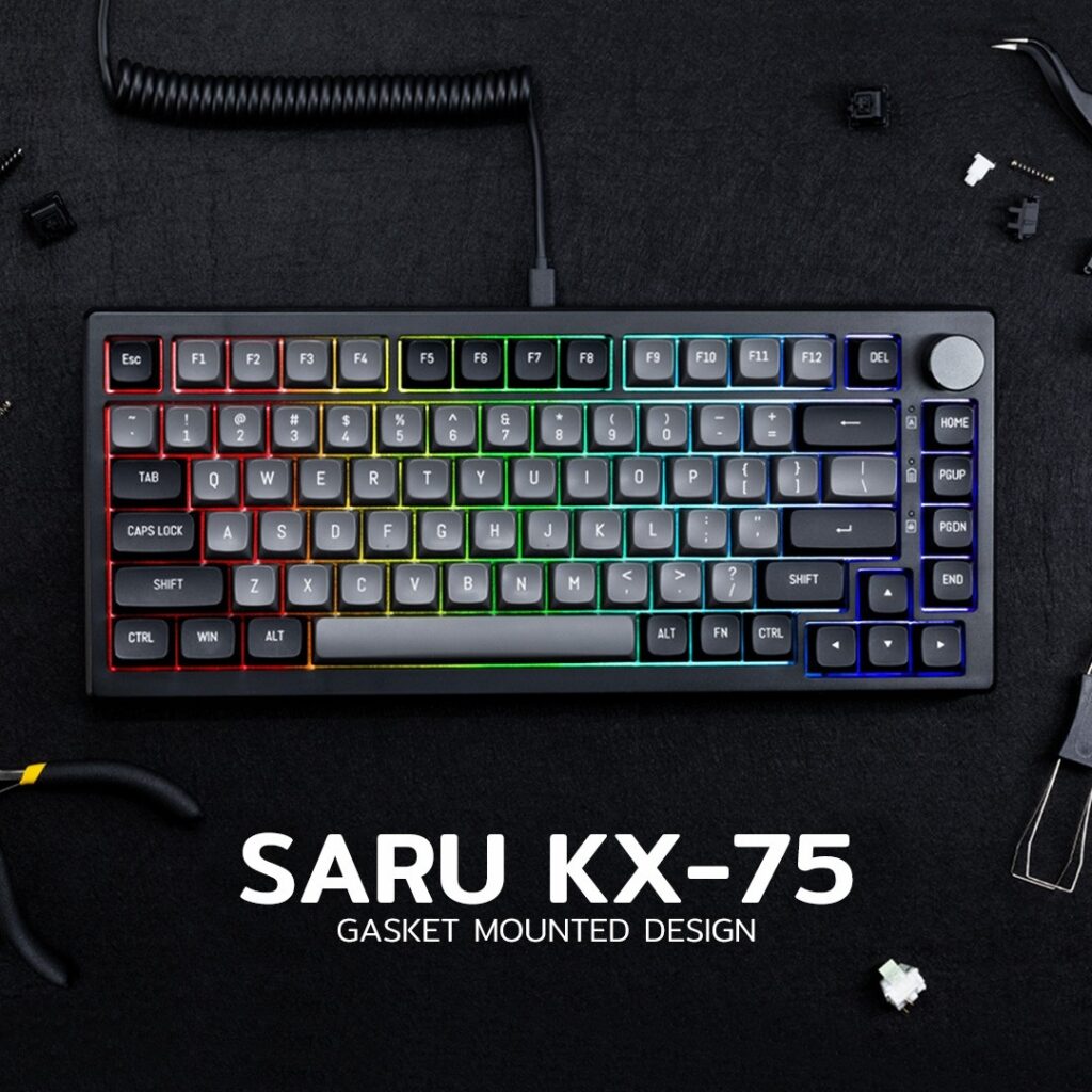 คีย์บอร์ดเกมมิ่ง รุ่น kx-75 - Saruspace