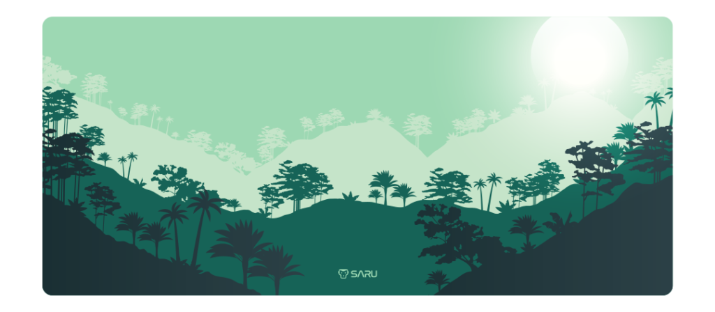 Saru Deskmat DMX2 Yosemite - Smooth and Stable Motion in Every Move, Experience Nature in Every Use